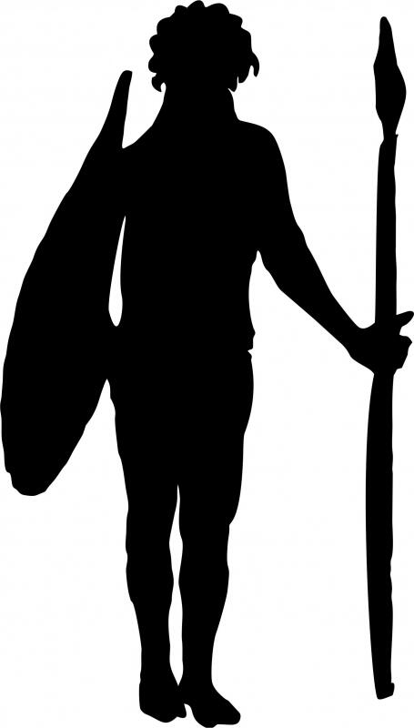 Aboriginal Hunter #3 Laser Cut Silhouette