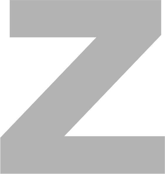 Letter - “Z” Capital Laser Cut Appliques