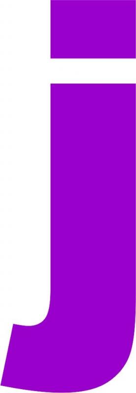 Letter - "j" Lowercase Laser Cut Appliques