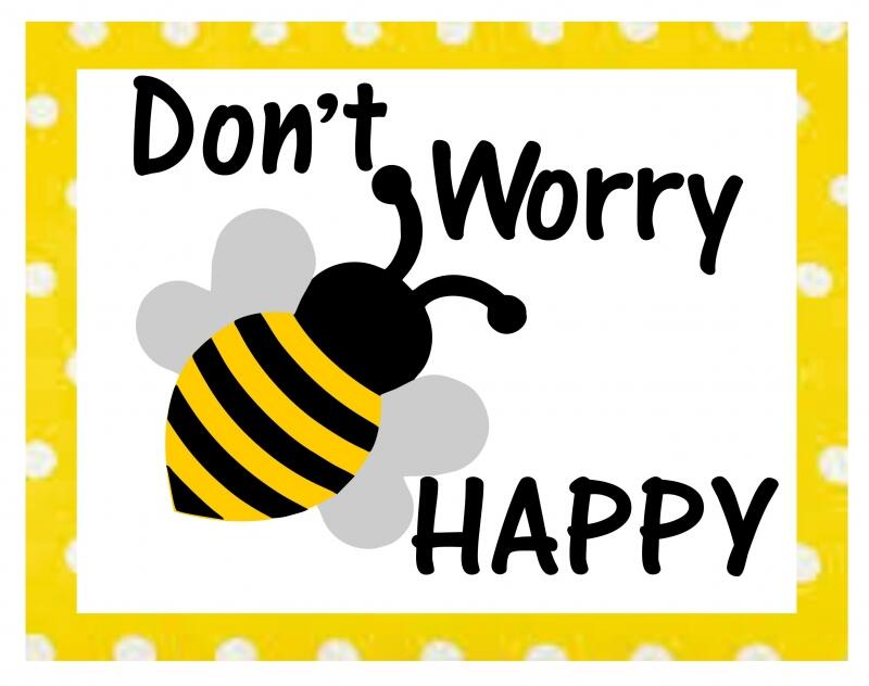 Kit - Mug Rug - Don't Worry Bee Happy