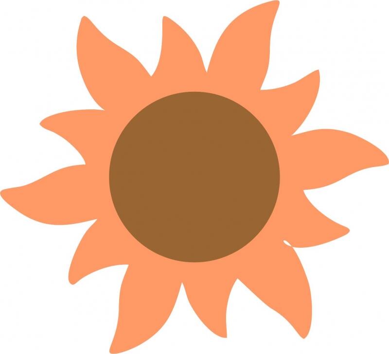 Sunflower Laser Cut Appliques