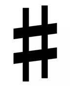 Musical - Sharp Symbol Laser Cut Appliques