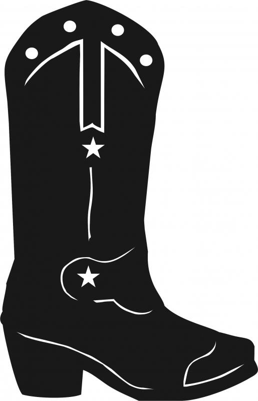 Cowboy Boot Silhouettes Laser Cut Appliques