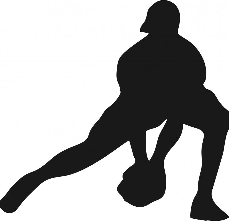 Baseball Fielder Silhouette Laser Cut Appliques