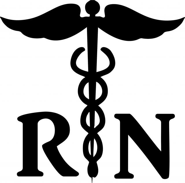 RN Medical Symbol Laser Cut Appliques
