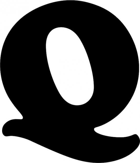 Letter - “Q” Capital Laser Cut Appliques