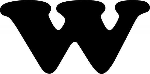 Letter - "w" Lowercase Laser Cut Appliques