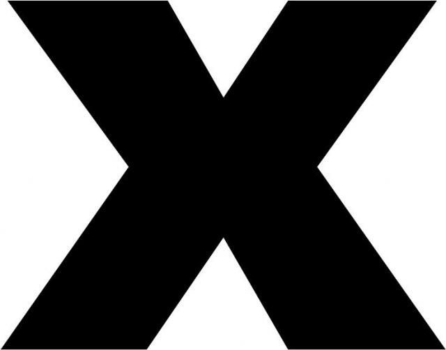 Letter - "x" Lowercase Laser Cut Appliques