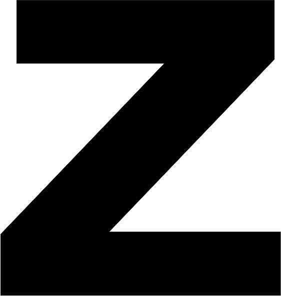 Letter - “Z” Capital Laser Cut Appliques