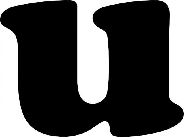 Letter - "u" Lowercase Laser Cut Appliques