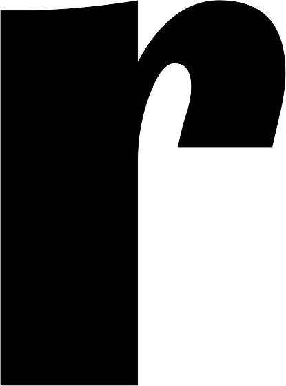 Letter - "r" Lowercase Laser Cut Appliques