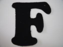 Letter "F" Capital (Cooper Black Font) | Letter Appliques