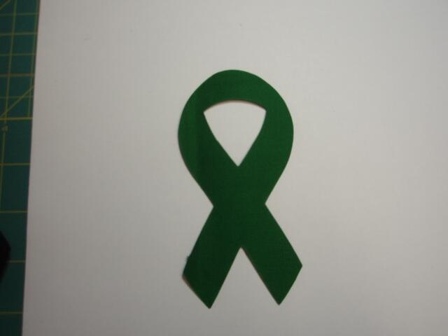 Kidney Disease Ribbons Die Cut Appliques